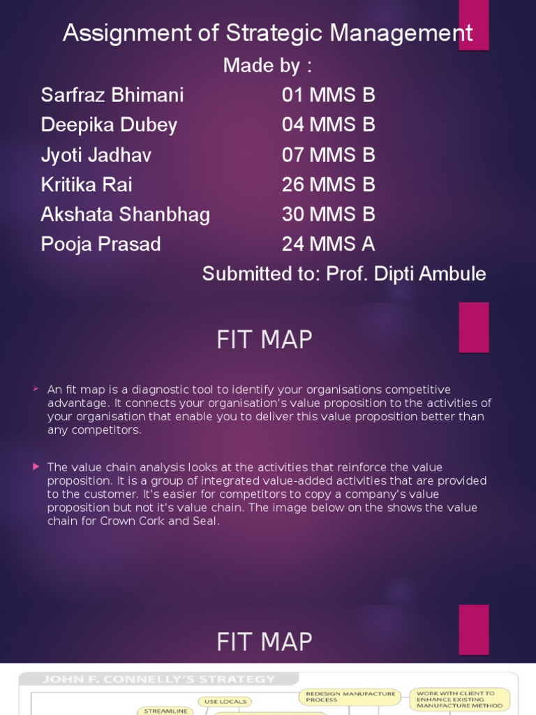 Strategic Management Assignment | PDF | Strategic Management ...