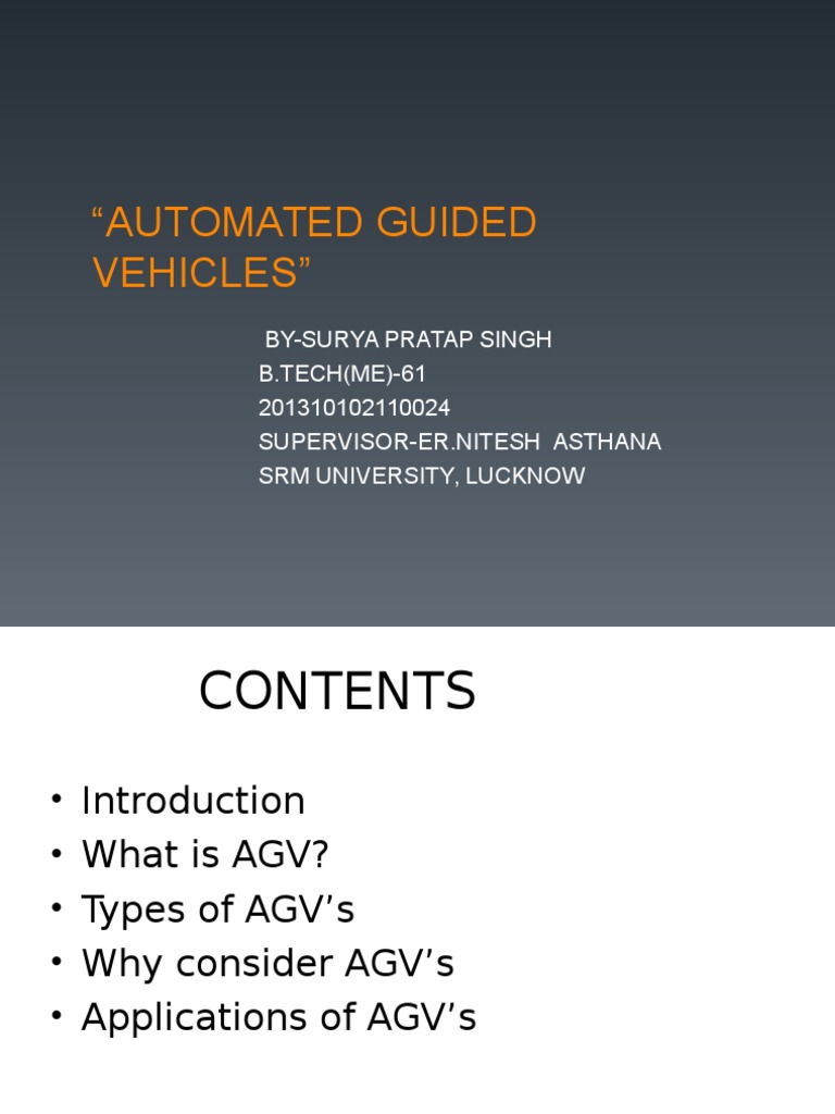 Automated Guided Vehicles | PDF | Warehouse | Vehicles