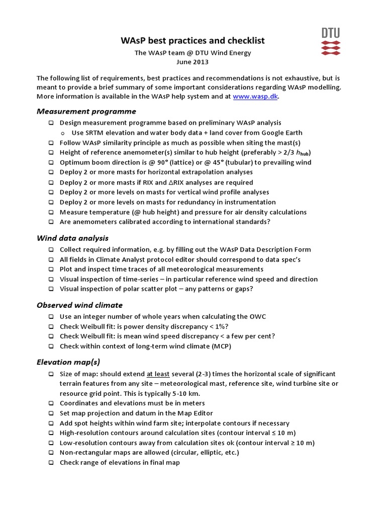 3-04 WAsP Best Practices | PDF | Data Analysis | Wound