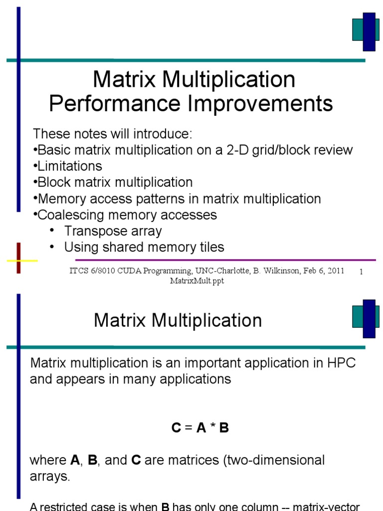 Matrix Mult | PDF | Matrix (Mathematics) | Office Equipment