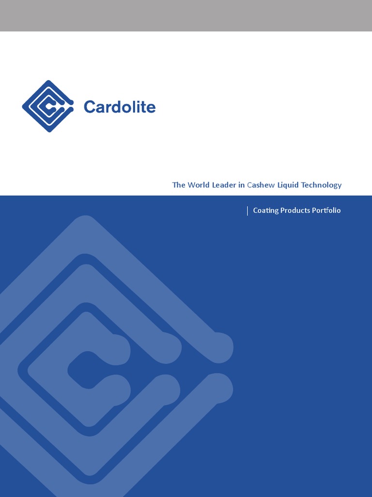 Cardolite Coatings Brochure PDF | PDF | Epoxy | Chemical Substances
