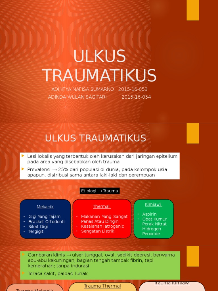 Ulkus Traumatikus | PDF