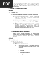 Electrical Trade Test Requirements Guide | PDF | Electrician | Academic ...