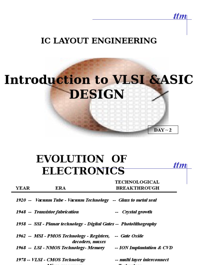VLSI and ASIC Design Overview | PDF | Very Large Scale Integration ...