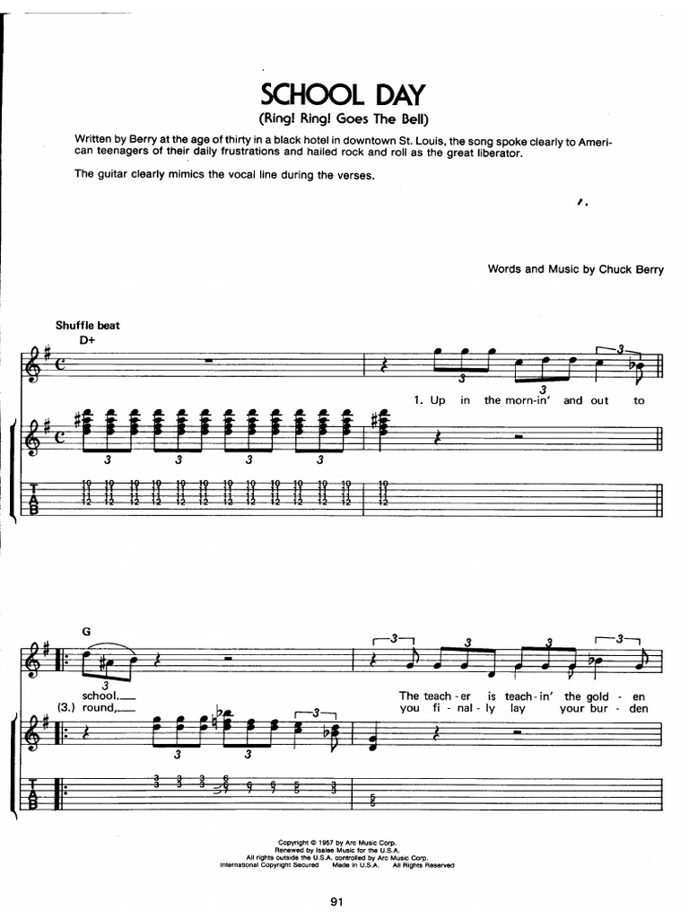 Chuck Berry - School Day | PDF