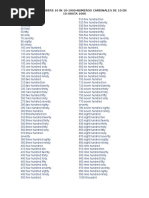 Cardinal Numbers 100 to 1000 in Words | PDF