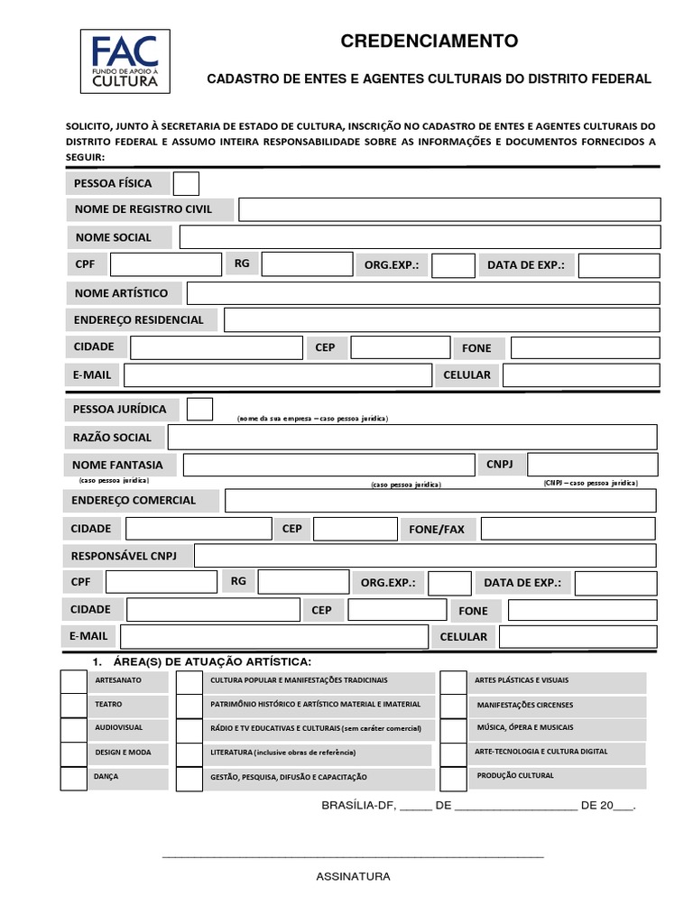 Formulário Credenciamento CEAC PDF | PDF | Governo