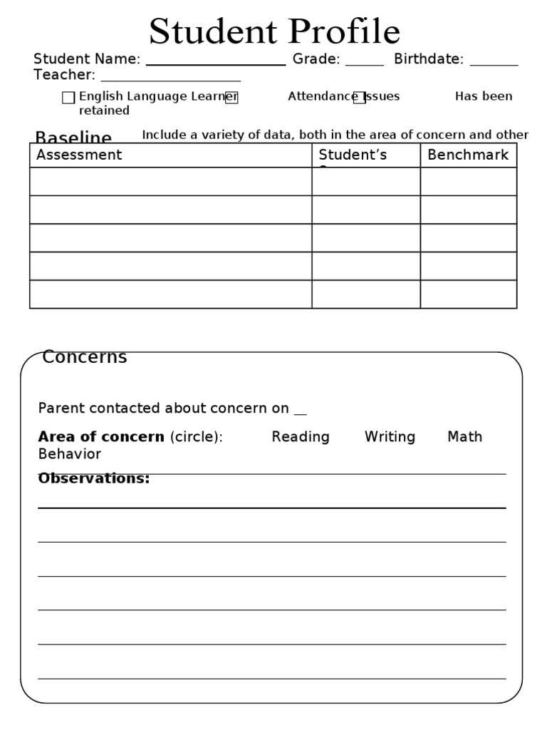 Student Profile | PDF