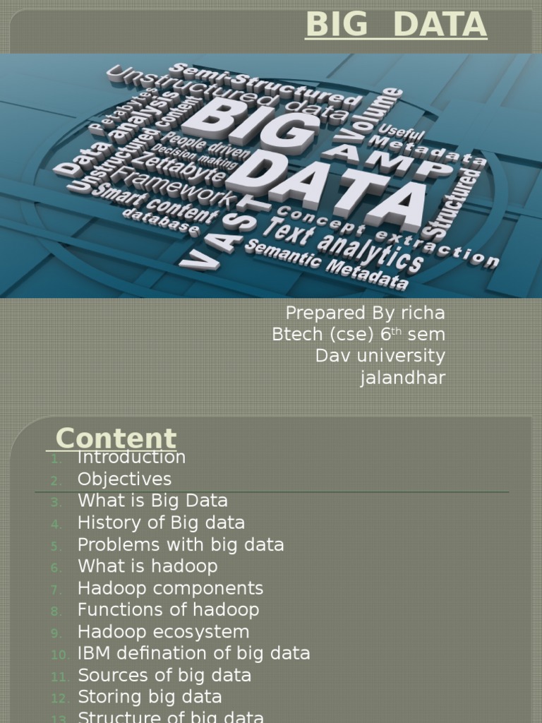 Big Data | PDF | Big Data | Apache Hadoop
