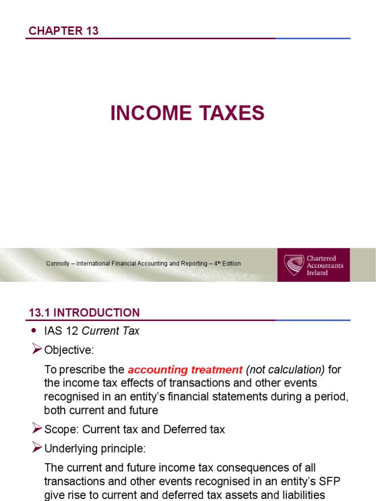Chapter 13 - Income Taxes | Download Free PDF | Deferred Tax | Tax ...