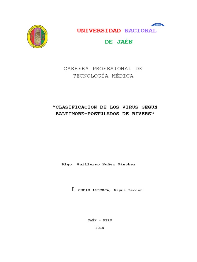 Los Postulados de Thomas Milton Rivers | PDF | Virus | Árbol de la vida ...