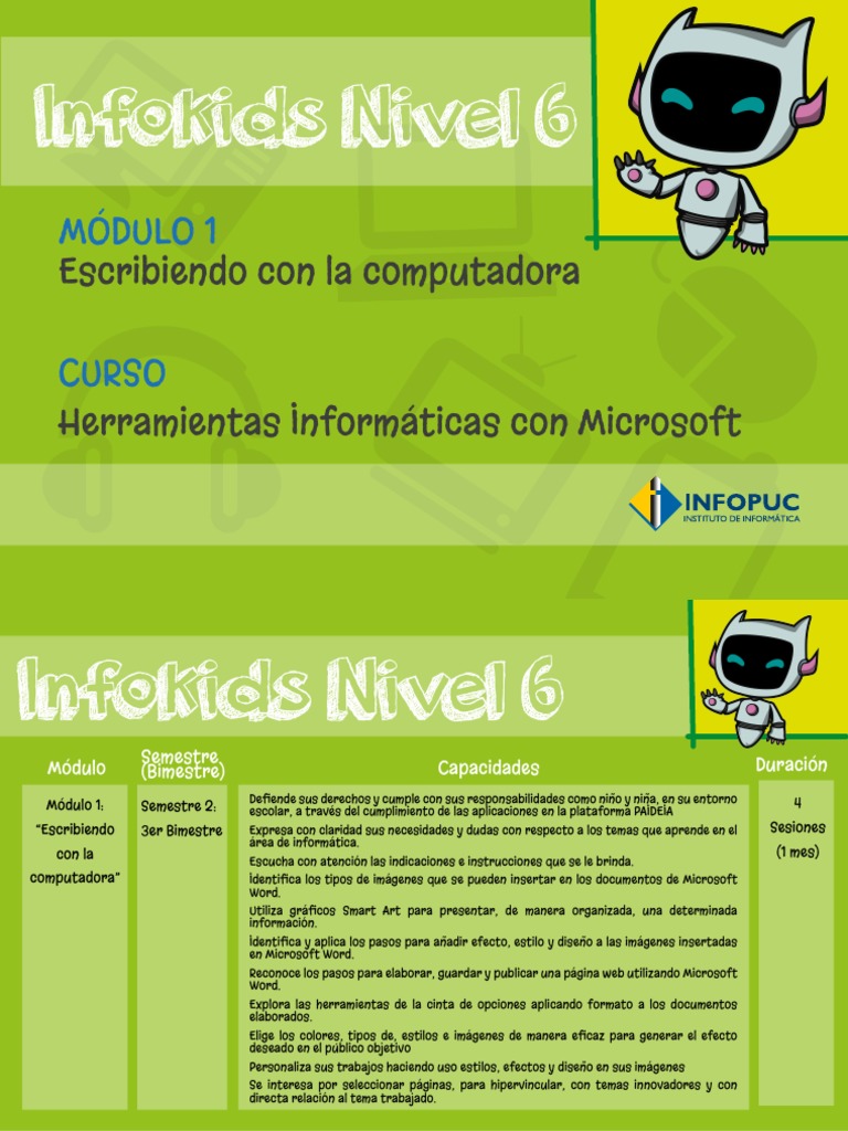 InfoKIDS 1 - Ficha 1 PDF | PDF | Microsoft Word | Microsoft