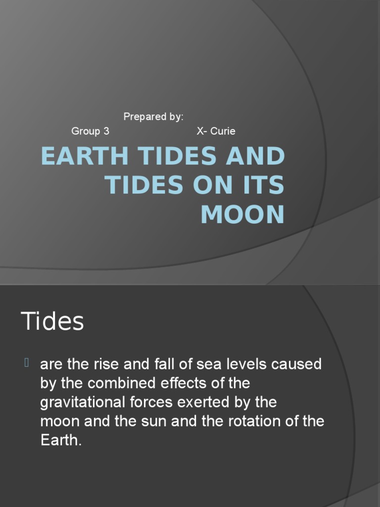 Earth Tides Explained: Semi-Diurnal, Spring, Neap and More | PDF | Tide ...