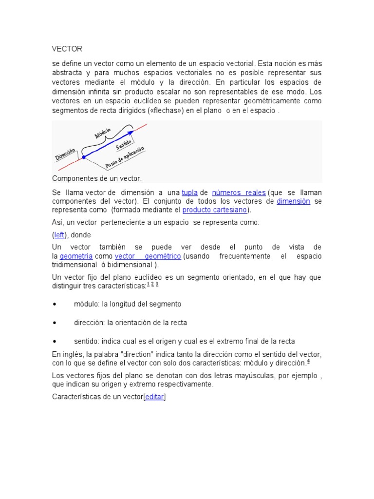 Vectores y Matrices | PDF | Vector Euclidiano | Matriz (Matemáticas)