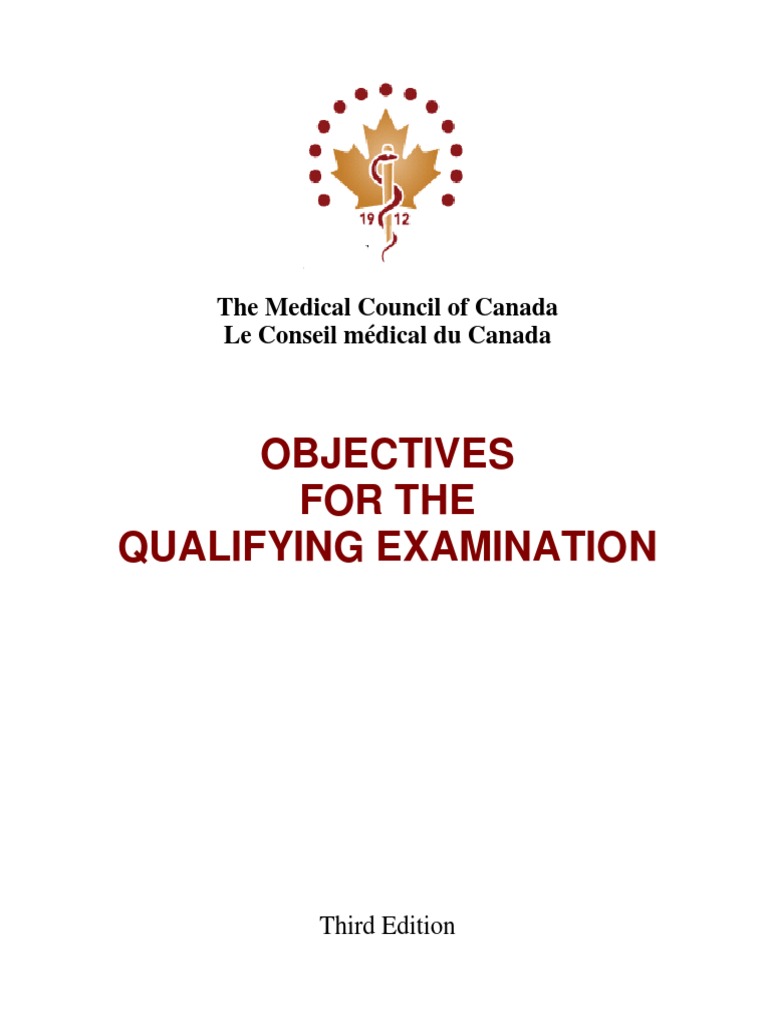 Qualifying Examination Objectives | PDF | Physician | Medicine