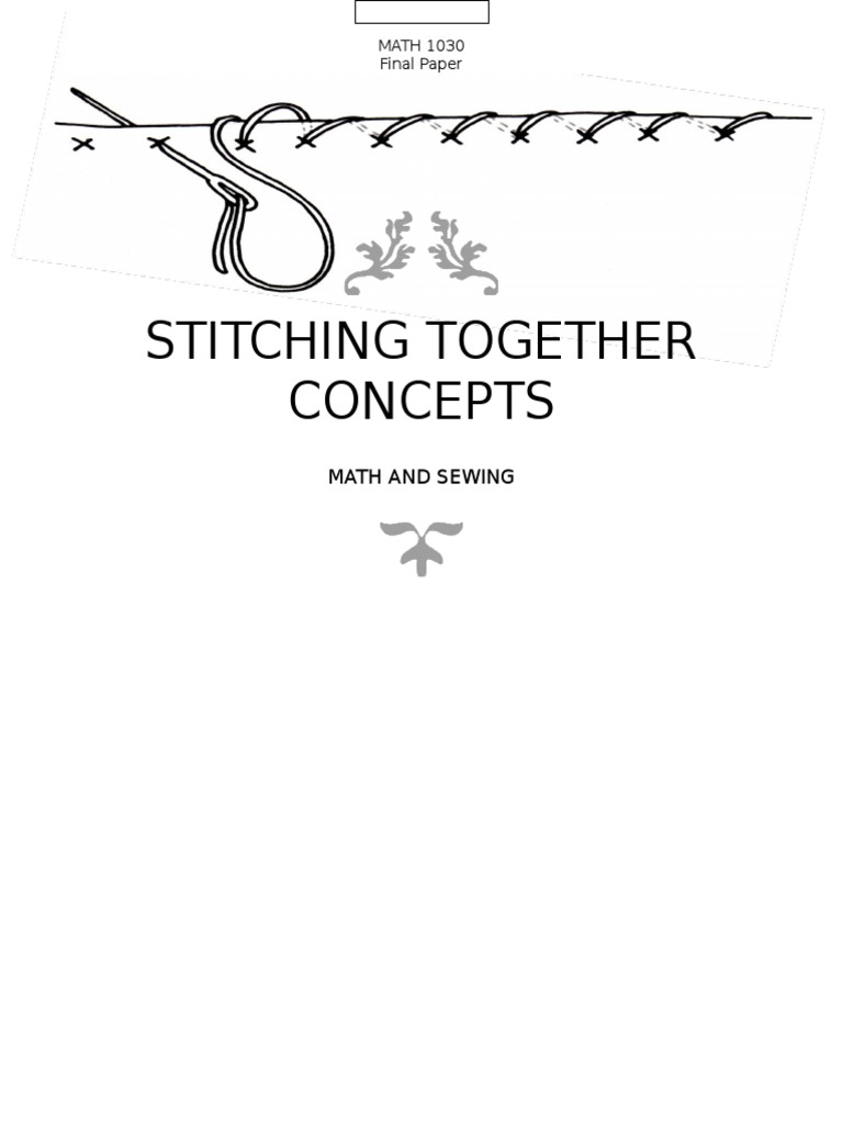 Math 1030 - Final Project | PDF | Sewing | Quilting