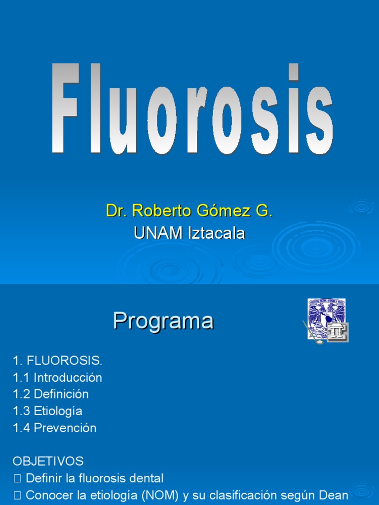 2.1 Fluorosis | PDF | Flúor | Diente humano