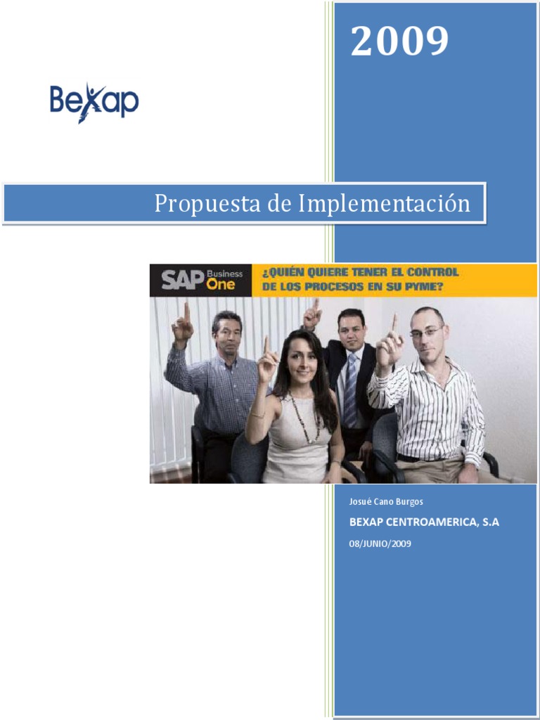 Propuesta Sap Business One Guatemala | PDF | Sap Se | Servidor ...