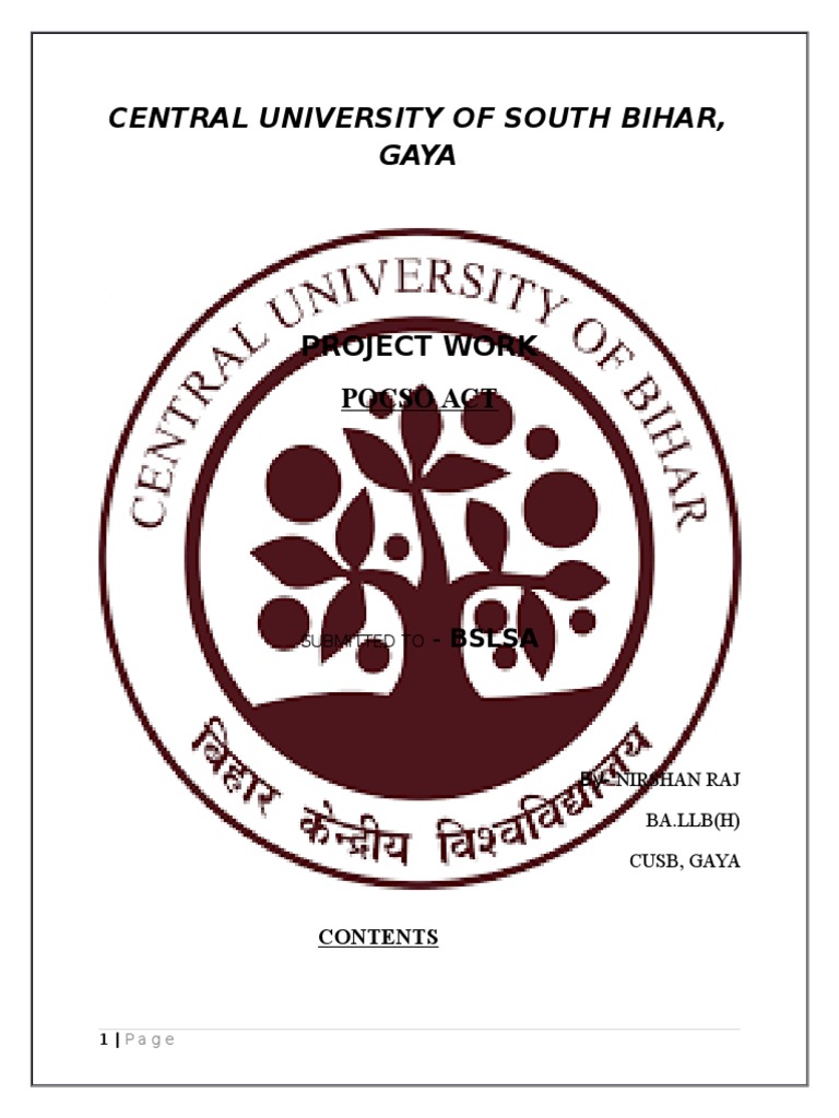 POSCO Act | PDF | Victimology | Rape