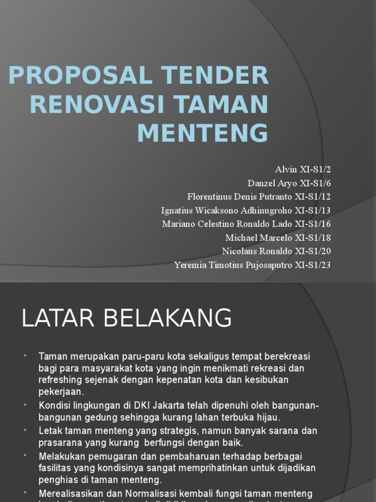 Proposal Tender | PDF