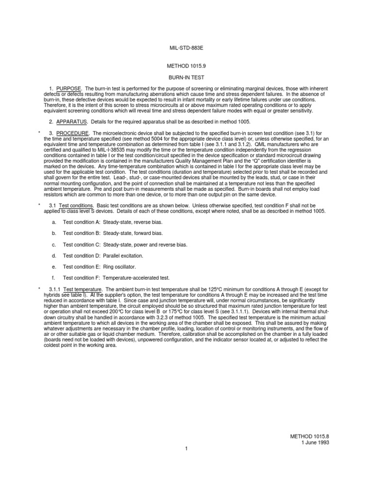Screening Out Marginal Devices: A Guide to Burn-In Testing According to ... Screening Out Marginal Devices: A Guide to Burn-In Testing According to ...