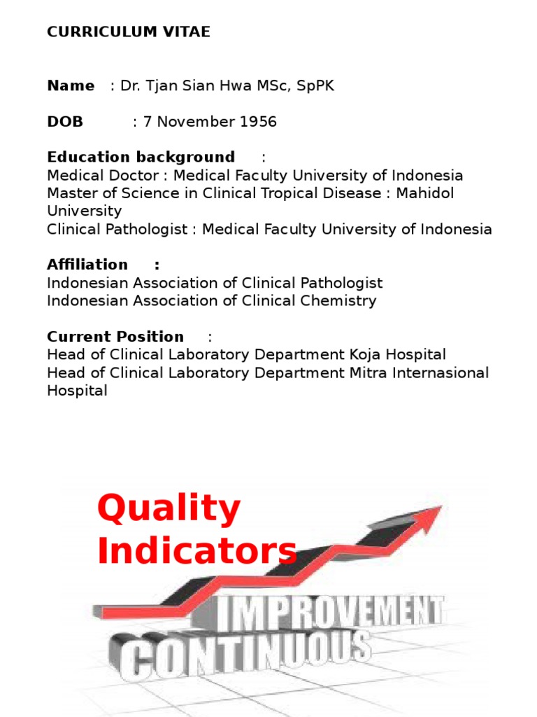 5 Quality Indicators | PDF | Medical Laboratory | Data