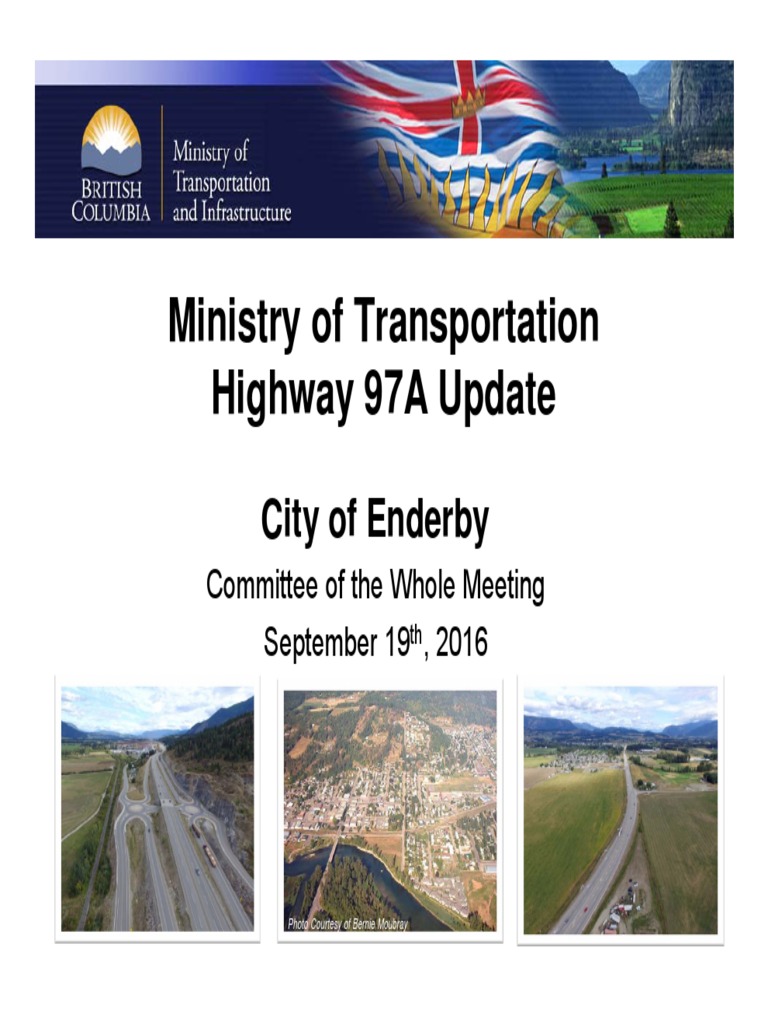 Hwy 97A Enderby Presentation | PDF