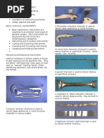 D&C Instruments: Names and Images | PDF | Medicine | Surgery