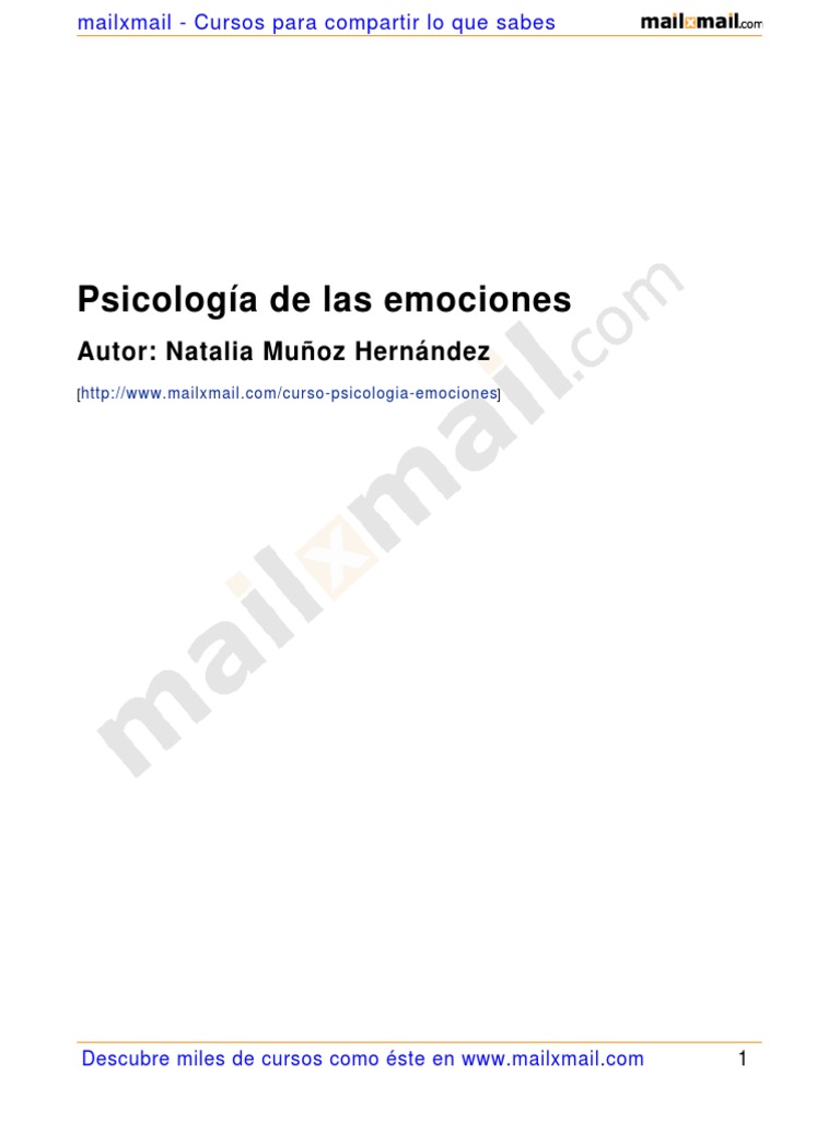 Psicologia de Las Emociones | PDF | Inteligencia emocional | Las emociones