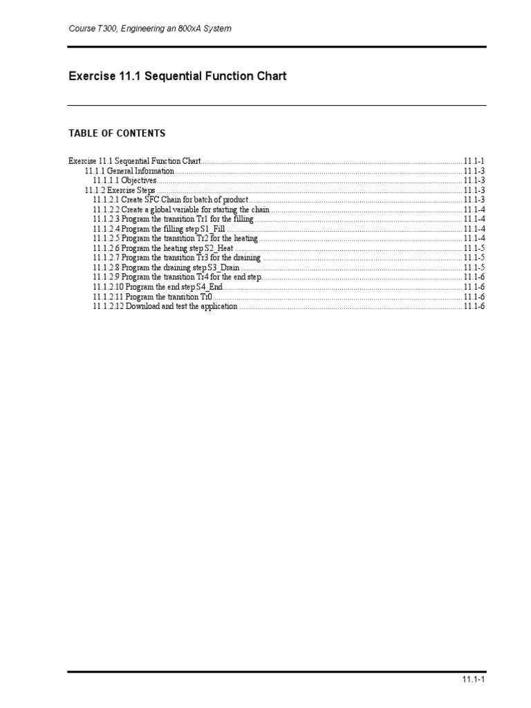Exercise 11.1 - Sequential Function Chart - SFC - V2-1 PDF | PDF | Parameter (Computer ...