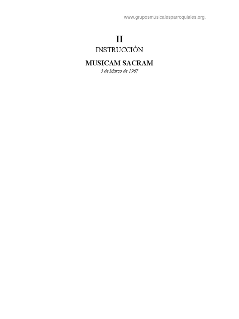 Musicam Sacram | PDF | World Chess Championships | Chess