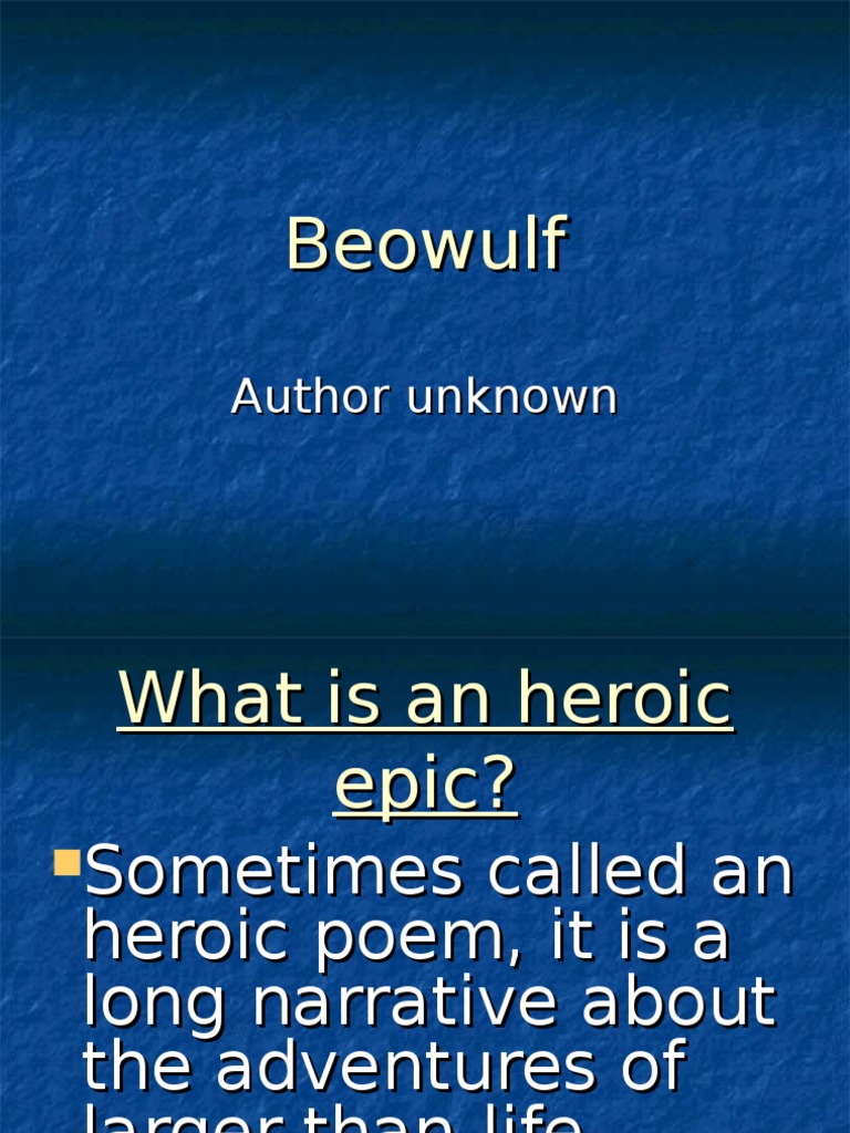 Beowulf Notes | PDF | Beowulf | Epic Poetry