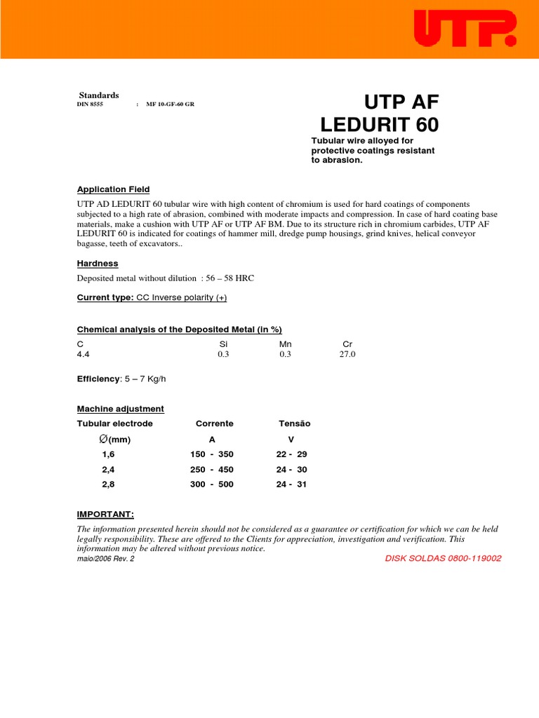 Utp Af Ledurit 60 | PDF