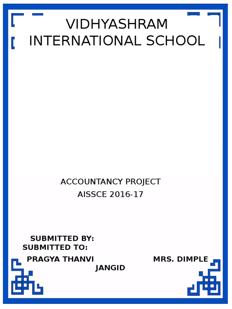 Accountancy Project | Business