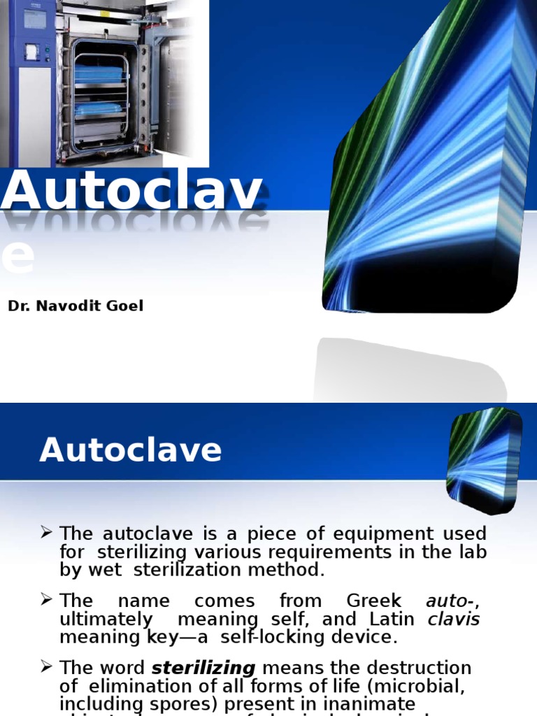 Autoclave | PDF | Sterilization (Microbiology) | Chemistry