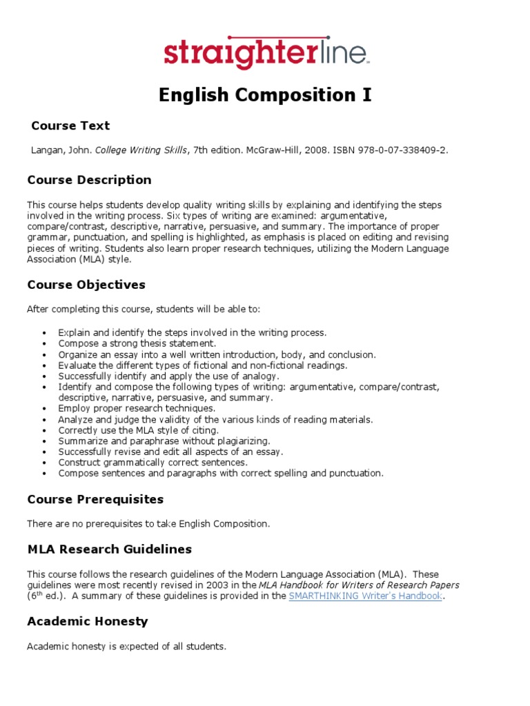 English Composition | PDF | Essays | Editing