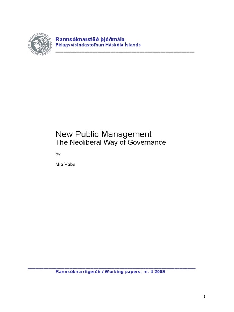 15-New Public Management | PDF | Decentralization | Public Administration