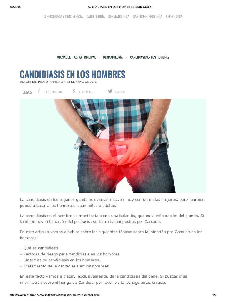 Candidiasis en Los Hombres » Md | Candidiasis | Epidemiología