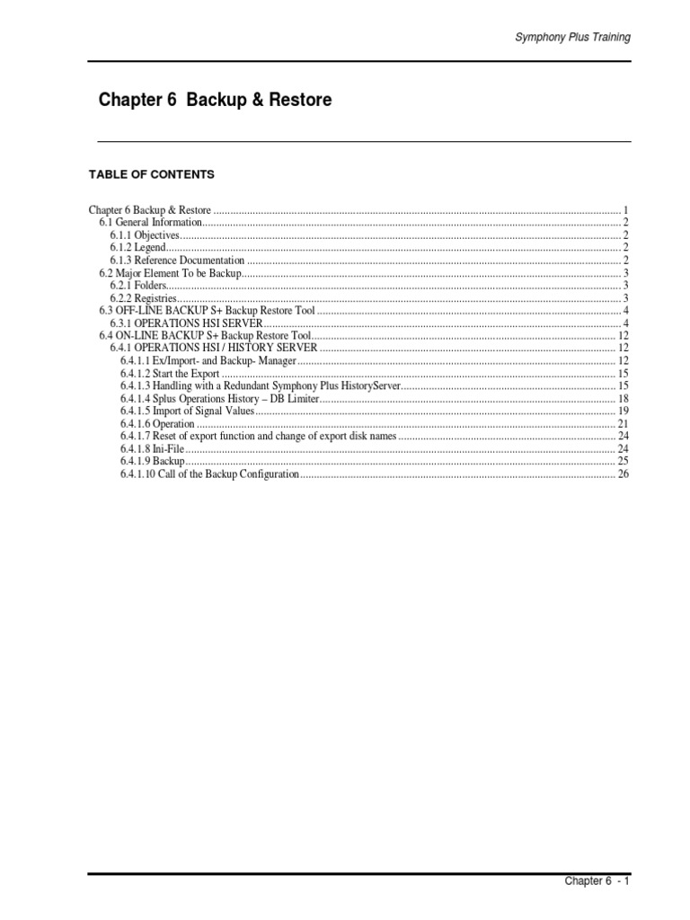 S322-06 S+ Operations - Advanced Configuration - Backup & Restore RevB ...