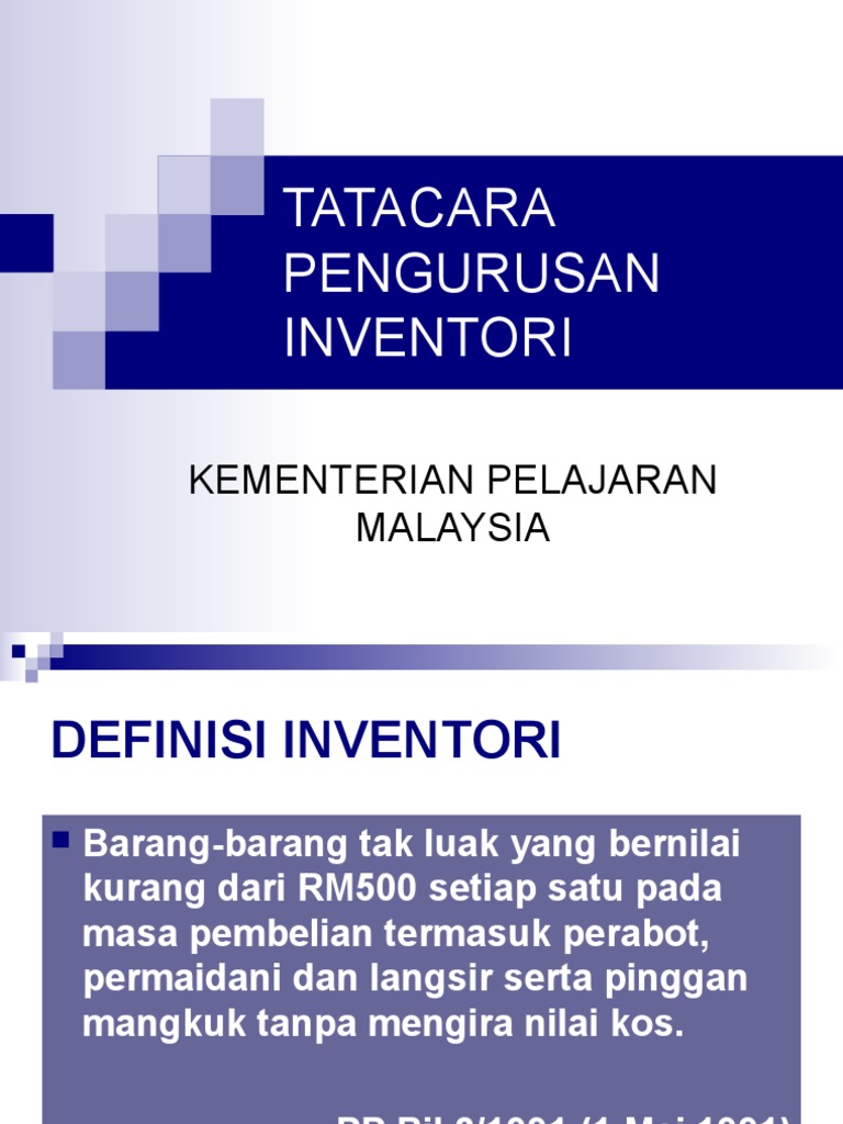 Panduan Inventori KPM | PDF | Teknologi & Rekayasa