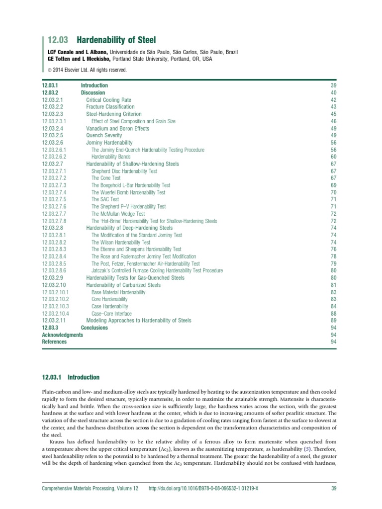 Hardenability of Steel | PDF | Steel | Heat Treating