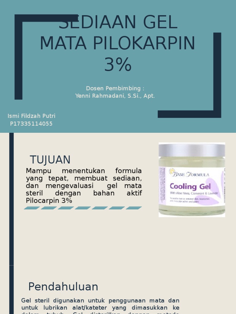 Pilokarpin HCL 3% Gel Ismi (Bu Yenni) | PDF