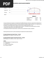Dish End Blank Dia Calculation | PDF | Sphere | Volume