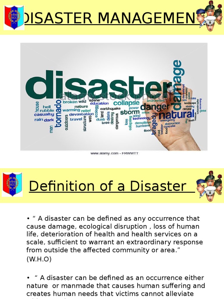 Definitions and Principles of Disaster Management | PDF | Emergency ...
