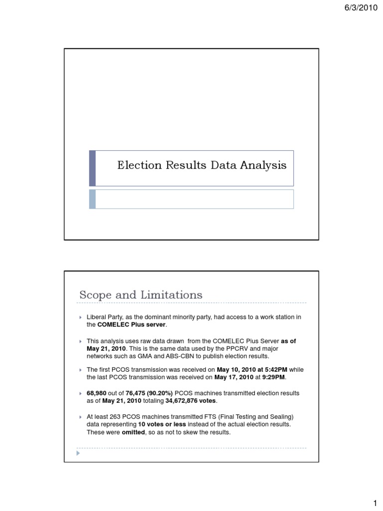 Election Results Data Analysis | PDF | Group Decision Making ...