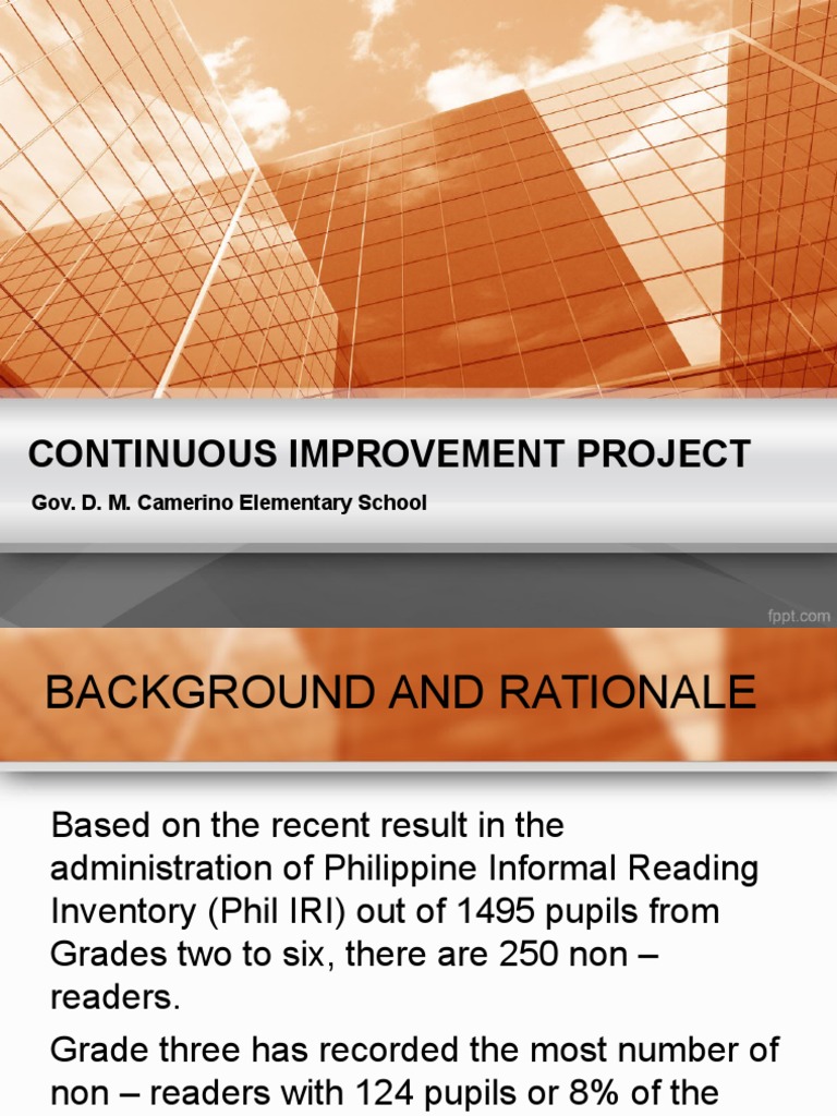 Continuous Improvement Project | PDF | Behavior Modification | Cognition