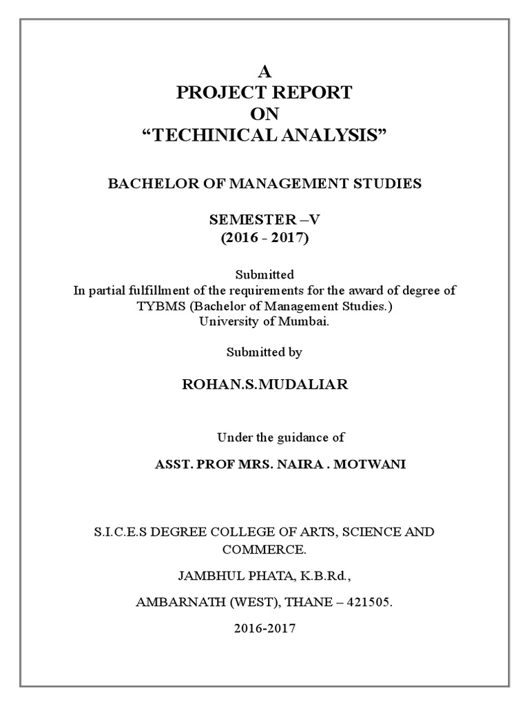Technical Analysis | Download Free PDF | Market Trend | Technical Analysis