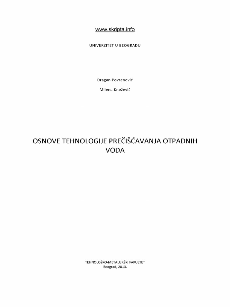 Otpadne Vode PDF