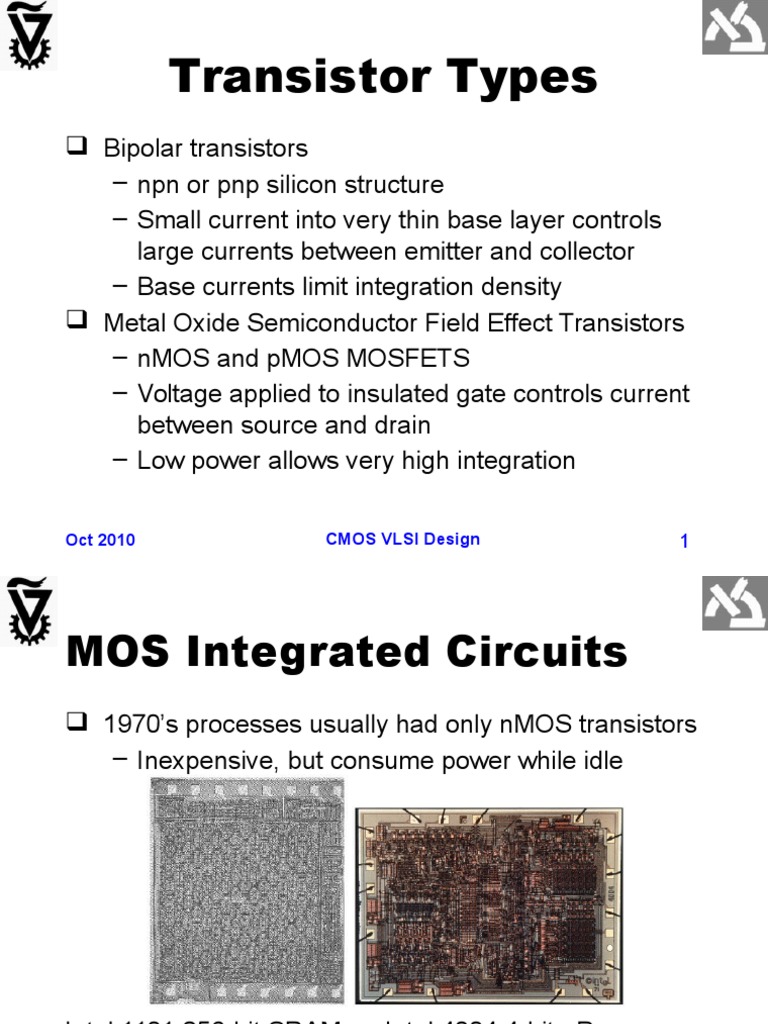 Transistor Types: Cmos Vlsi Design Oct 2010 | PDF | Cmos | Mosfet