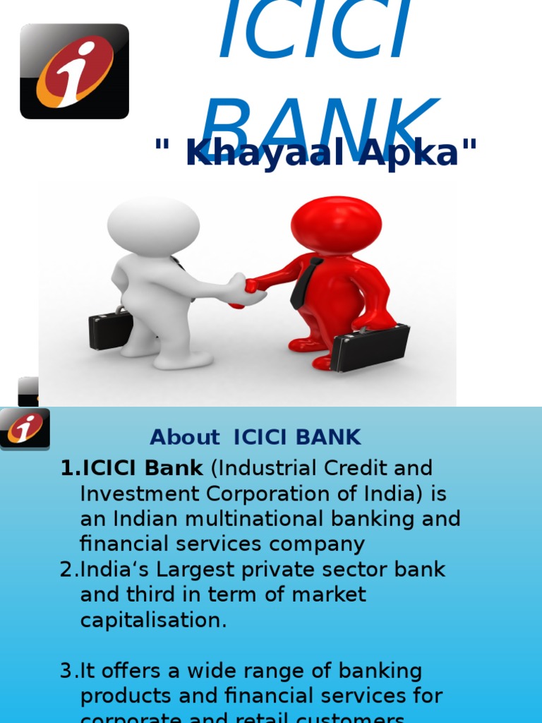 Presentation On Icici Bank | PDF | Banks | Economies